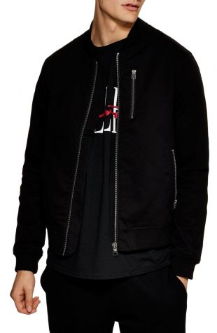 Topman - Topman Classic Fit Bomber Jacket