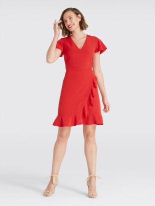 Draper James - Draper James Solid Flutter Dress
