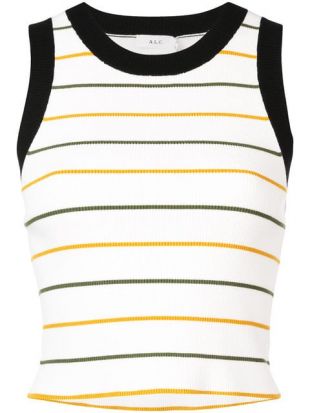 A.L.C. - A.L.C. Cropped Stripe Tank Top