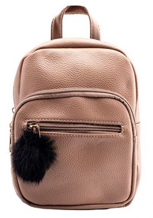 Rave Envy - Mini Leather Backpack for Women - Great Taupe Girls ...