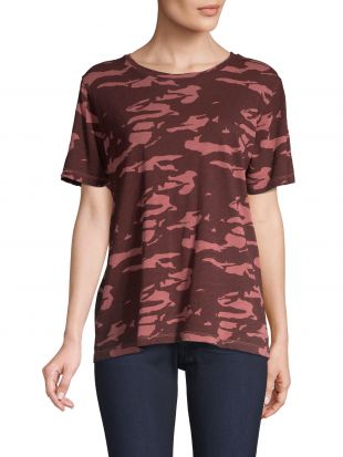 monrow - Monrow Two-Tone Cotton Camo Tee