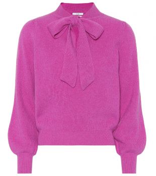 Co - CO Cashmere tie-neck sweater