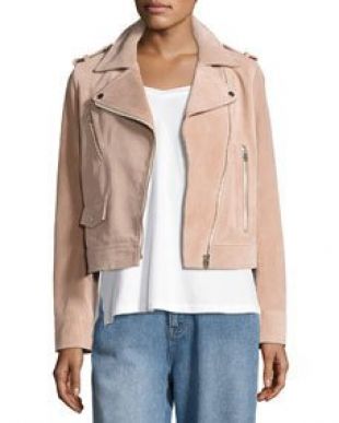 Robert Rodriguez - Suede Moto Jacket, Blush