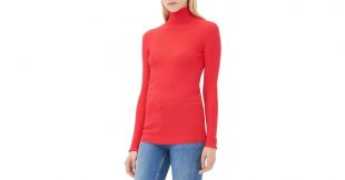 Sandro - Red Sirine Turtleneck Sweater