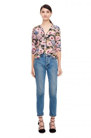 Rebecca Taylor - Long Sleeve Lavinia Rose Top | Rebecca Taylor