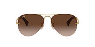 Ray-Ban - Ray-Ban RB3449 Aviator Sunglasses, Gold/Brown Gradient, 59 mm
