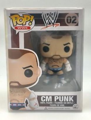 Funko Pop! - Funko Pop! WWE CM Punk #02 Black Trunks Vaulted