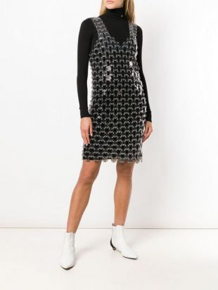 Paco Rabanne - Paco Rabanne Robe à Design Géométrique