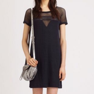 mbmj - Mesh Panel T Shirt Dress