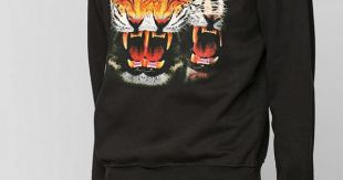 Tiger Head Pullover Sweatshirt