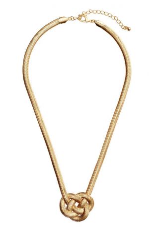 H&M - Collier doré avec noeud