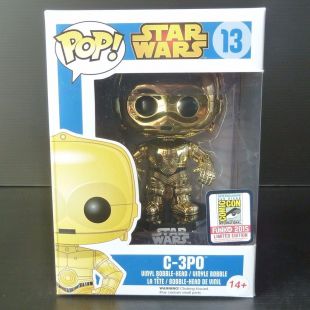 Funko Pop - FUNKO POP! Star Wars C 3PO Gold Chrome 13 Comic Con 2015 ...
