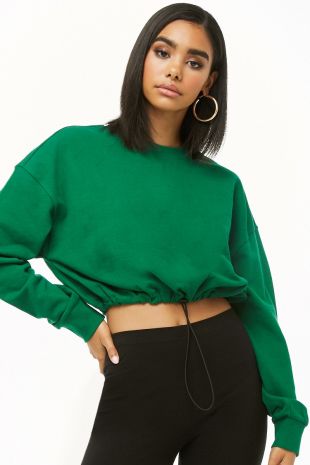 Forever 21 - Drawstring-Hem Pullover