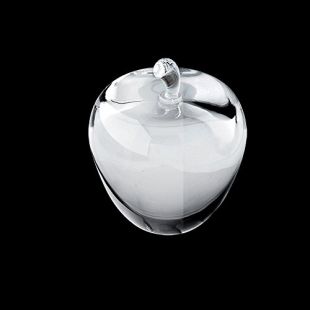 Design Gifts - Crystal Apple Paperweight