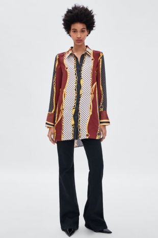 Zara - Chain Printed Shirt
