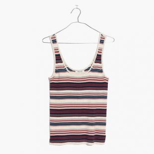 Madewell - Ribbed Sweater Tank in Stripe