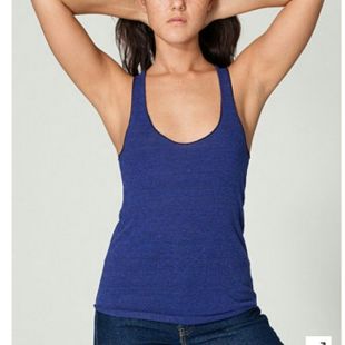 American Apparel Racerback - Indigo Tri-blend American Apparel ...
