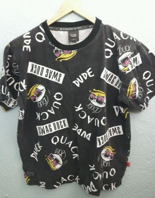 B One Soul - B One Soul Duck Dude All Over Black and White Cool Duck Quack