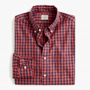 J. Crew - J. Crew Stretch Secret Wash shirt in primary gingham