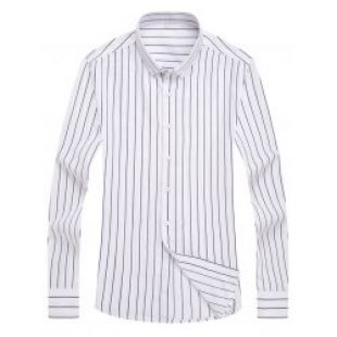 rosewholesale - Basic Vertical Pinstripe Button Down Shirt