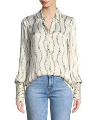 Alexis - Alexis Laura Printed Button Front Top