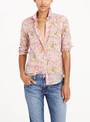 J.Crew - J.Crew Boy Shirt in Liberty Tiny Poppydot Floral