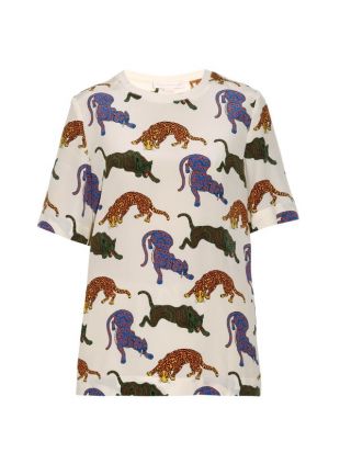 Stella McCartney - Molly Wild Cat print silk top