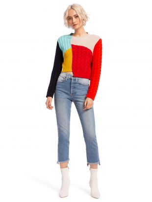 Alice + Olivia - Alice + Olivia Lebell Color Block Pullover