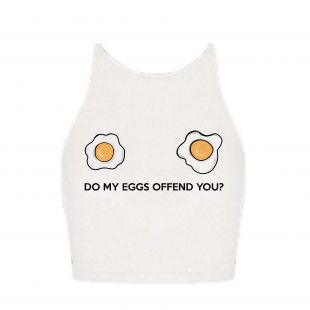 Alexis Mucci - Alexis Mucci T-shirt - Do my eggs offend you?