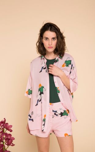 Modetrotter - Chemise Berry à manches courtes imprimés Footballeur