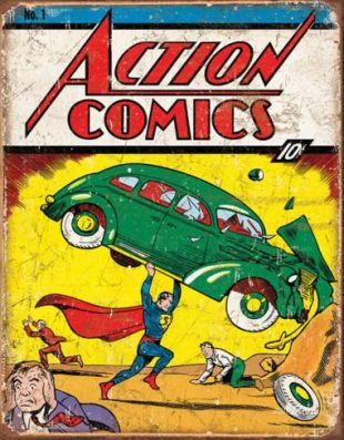 Action Comics Superman No.1 Cover Tin Sign