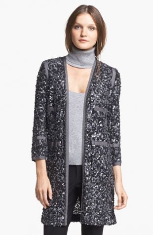 Rachel Zoe - 'Paulie' Long Sequin Jacket