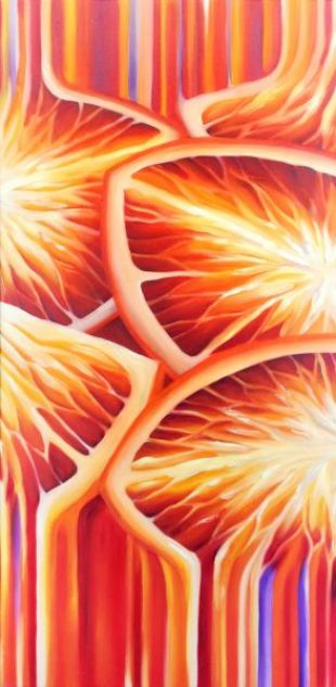 go citrus be good painting one of a kind by Gus Harper