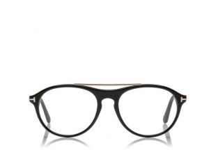 Tom Ford - Black Pilot Shape Glasses