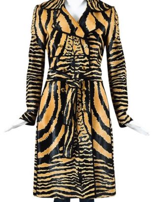 Gucci - Animal Print Pony Leather Coat