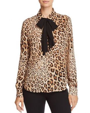 Frame - True Leopard Print Silk Blouse