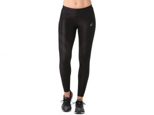 Asics Finish Advantage - Black Compression Running Long Tights Bottoms Pant