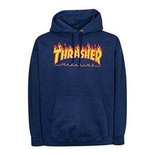 Thrasher - Thrasher Pull à Capuche pour Homme - Bleu - Medium