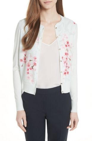 Ted Baker - London Blossom Woven Front Cardigan