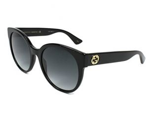 Gucci - Gucci GG0035S - 001 Black/Grey Gradient Round Sunglasses 54mm