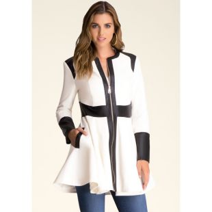 bebe - COLORBLOCK TRENCH COAT