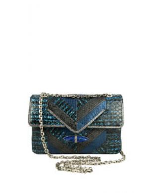 Judith Lieber - Judith Leiber Couture ZAHARA PATCHWORK SNAKE SHOULDER ...