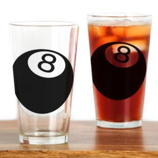 cafepress - 8 ball Glass