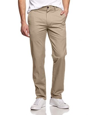 Dockers - dockers Clean Marina Slim-Twill Pantalones, Beige (British ...