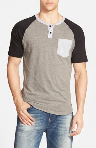 rvca - RVCA ‘Come Up Colorblock Henley T-Shirt’