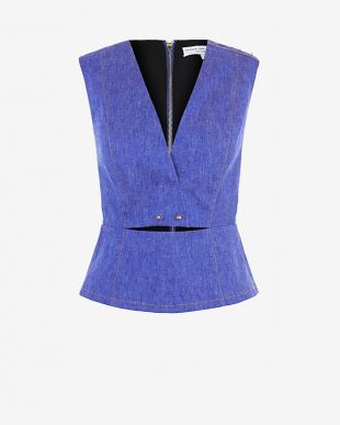 Derek Lam - Derek Lam 10 Crosby EXCLUSIVE Studded Denim Top