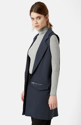 Topshop - Topshop long utility vest