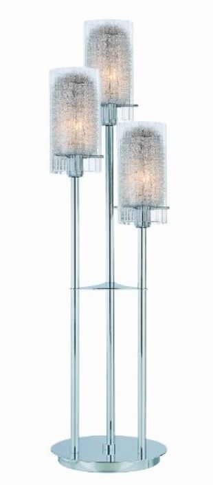 Lite Source - Lite Source LS-20378 Caldwell 3-Lite Table Lamp, Clear ...