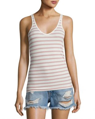 ATM Anthony Thomas Melillo - Striped Modal Rib Wrestler Tank