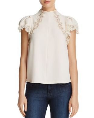 Rebecca Taylor - Lace Inset Top
